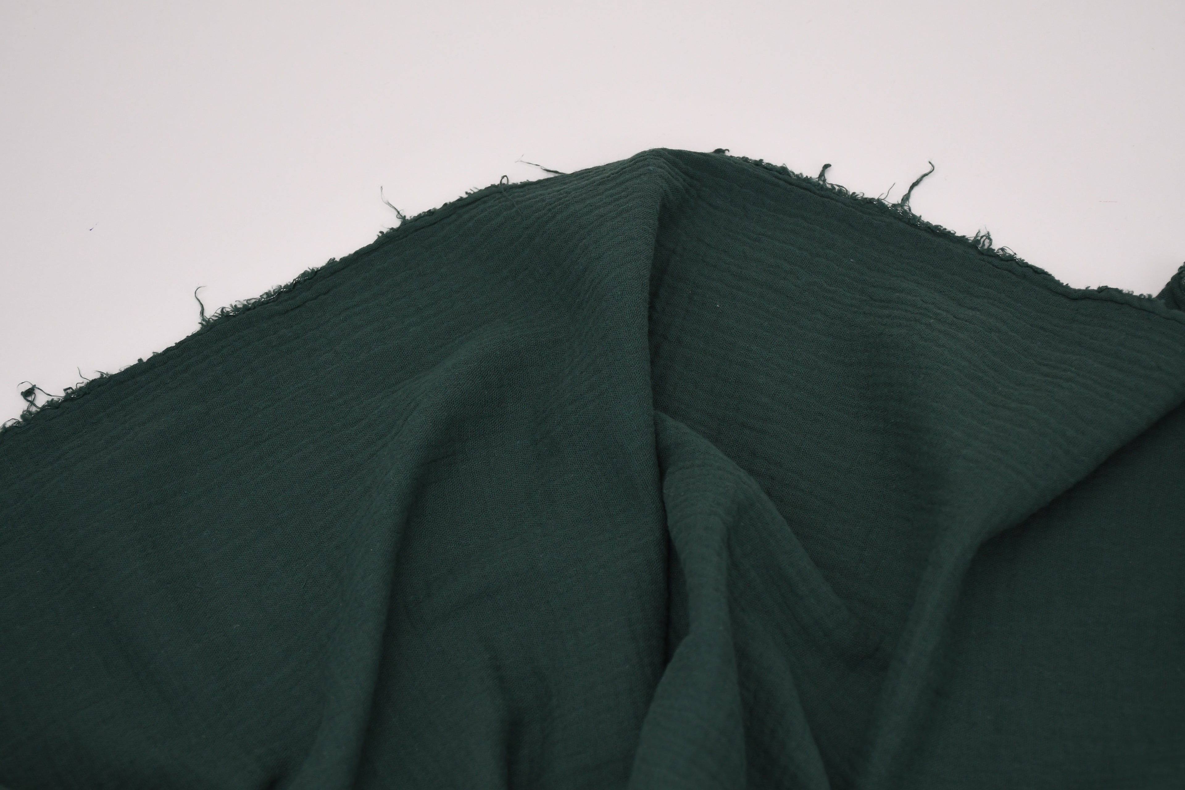 100% Cotton Double Gauze Muslin Fabric - Bottle Green – Frontier Fabrics