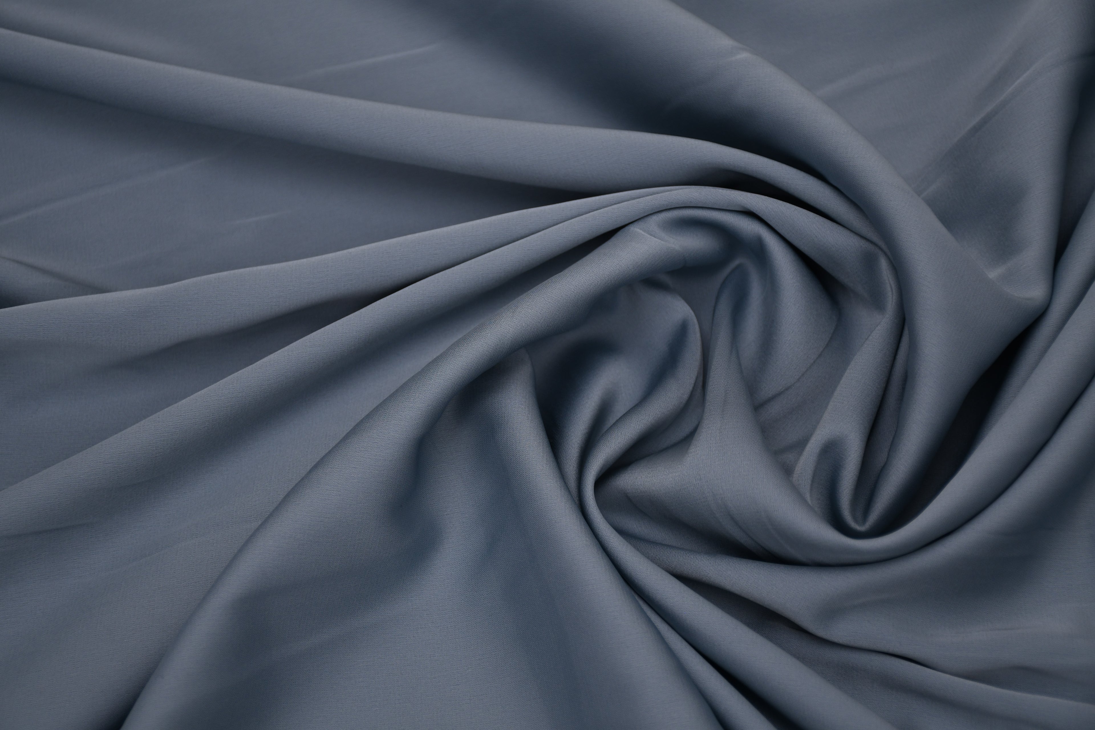 Silky Satin Stretch - French Blue – Frontier Fabrics